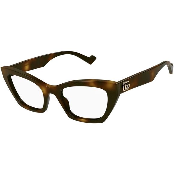 Gucci | Accessories | Gucci Cat Eye Eyeglasses Gg334o0252 Havana Frame ...